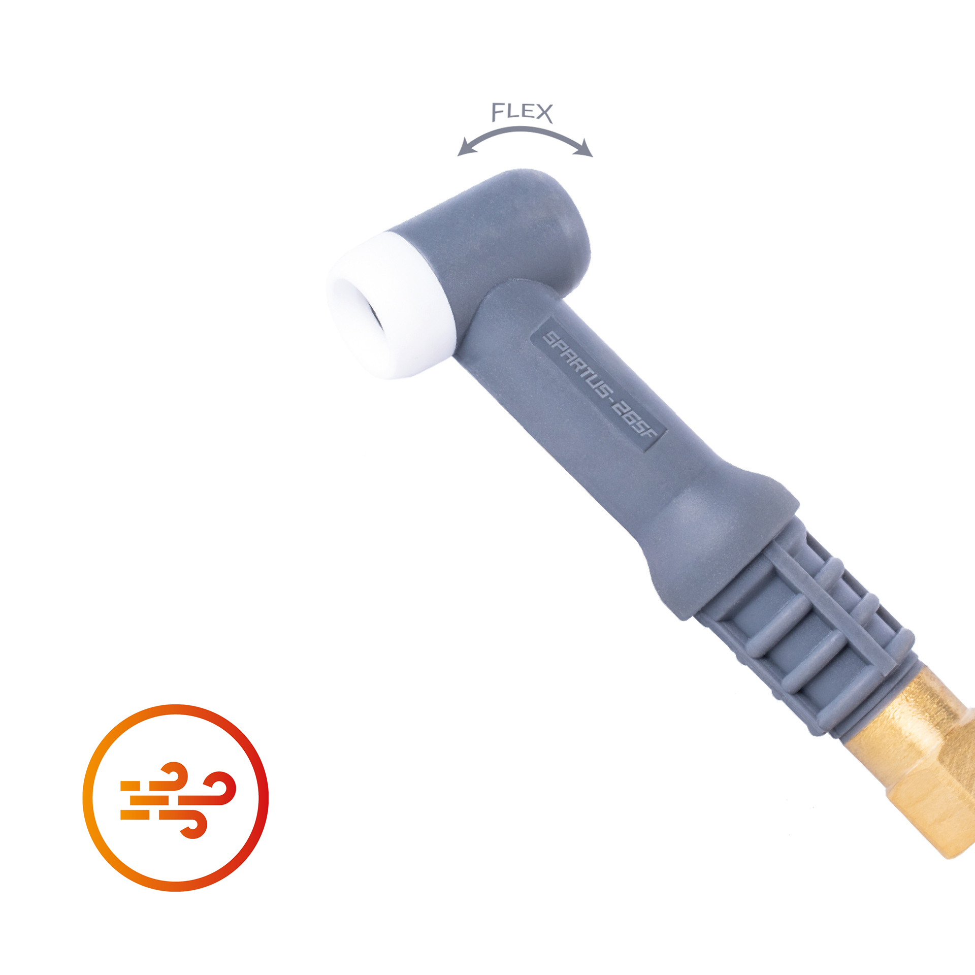 Torch body SP26SF short, flex L=71mm (gas) - NWELD