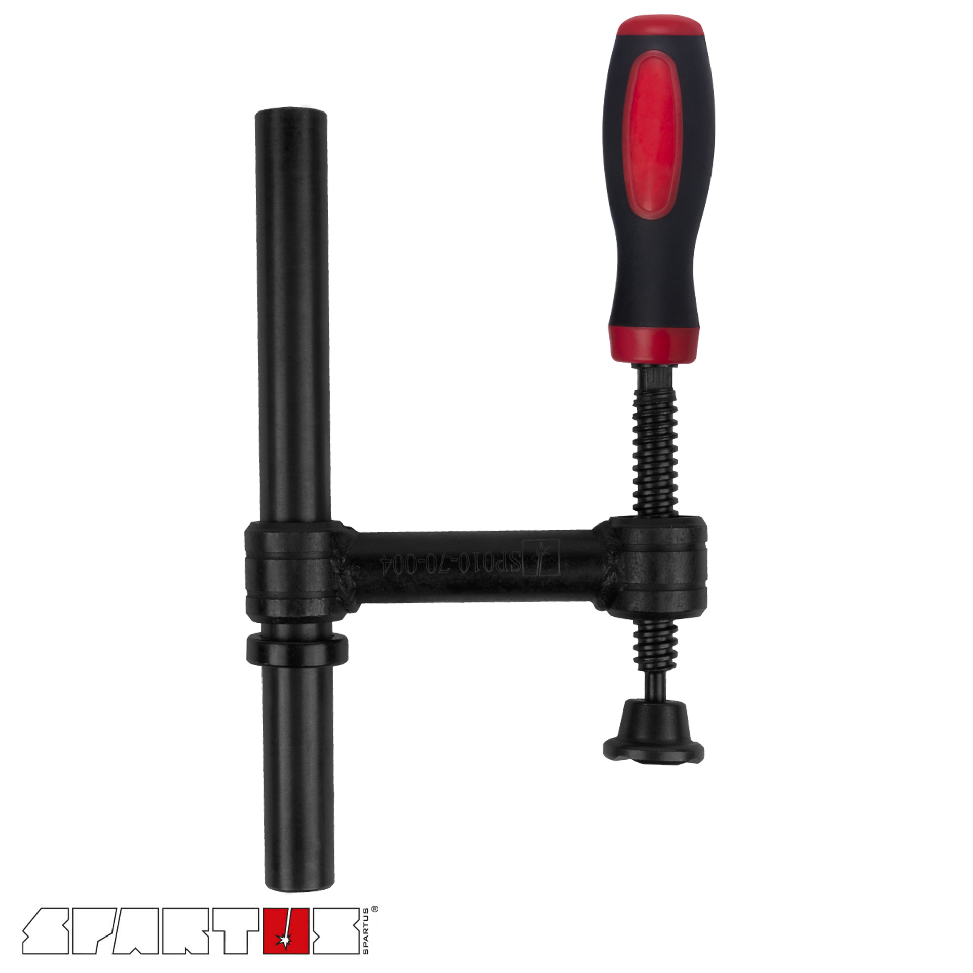 Compensating screw type clamping with swivel handle 300x150 - NWELD