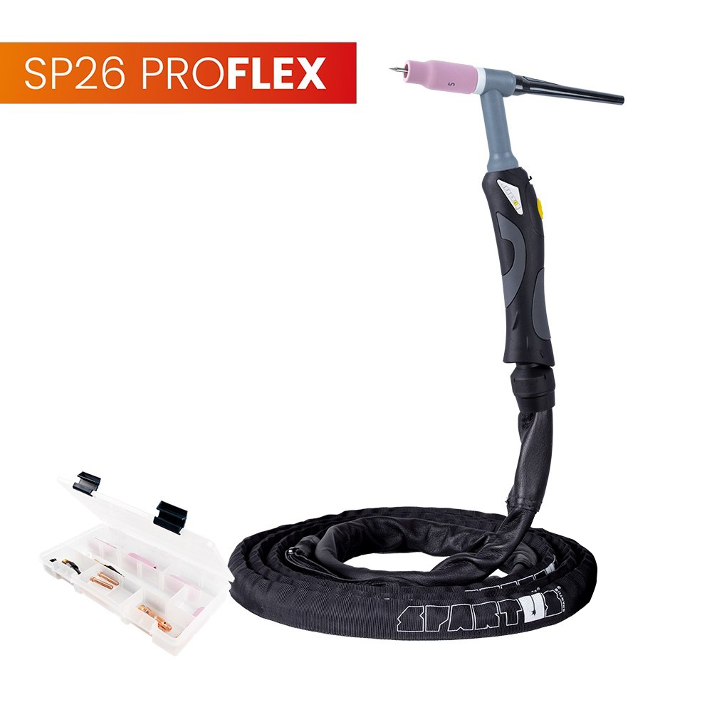 TIG 26 torch, 4m, ProFLEX series, 1B, U package, control plug fit to ...
