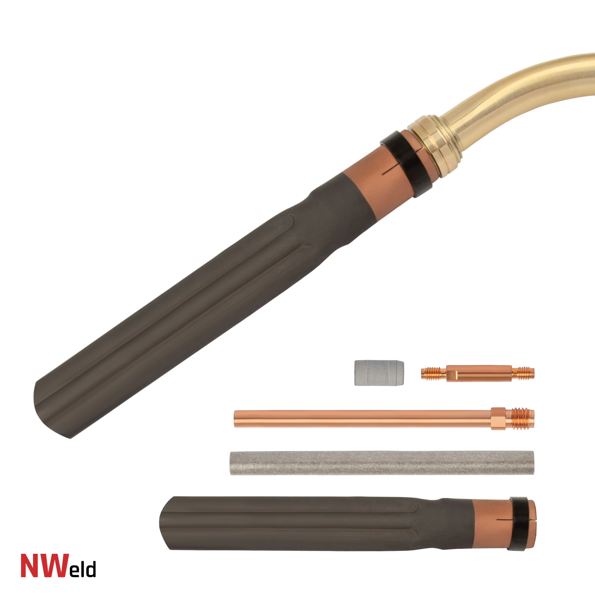 Narrow gap welding set NG120 Nozzle 1.0 [L=178mm] - NWELD