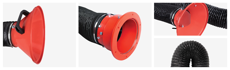 Vortex Eco 160 extraction arm - 3m, hanging model - NWELD