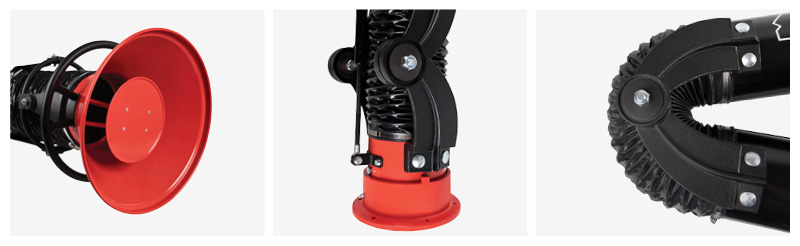 Vortex 200 extraction arm - 2m, standing model - NWELD