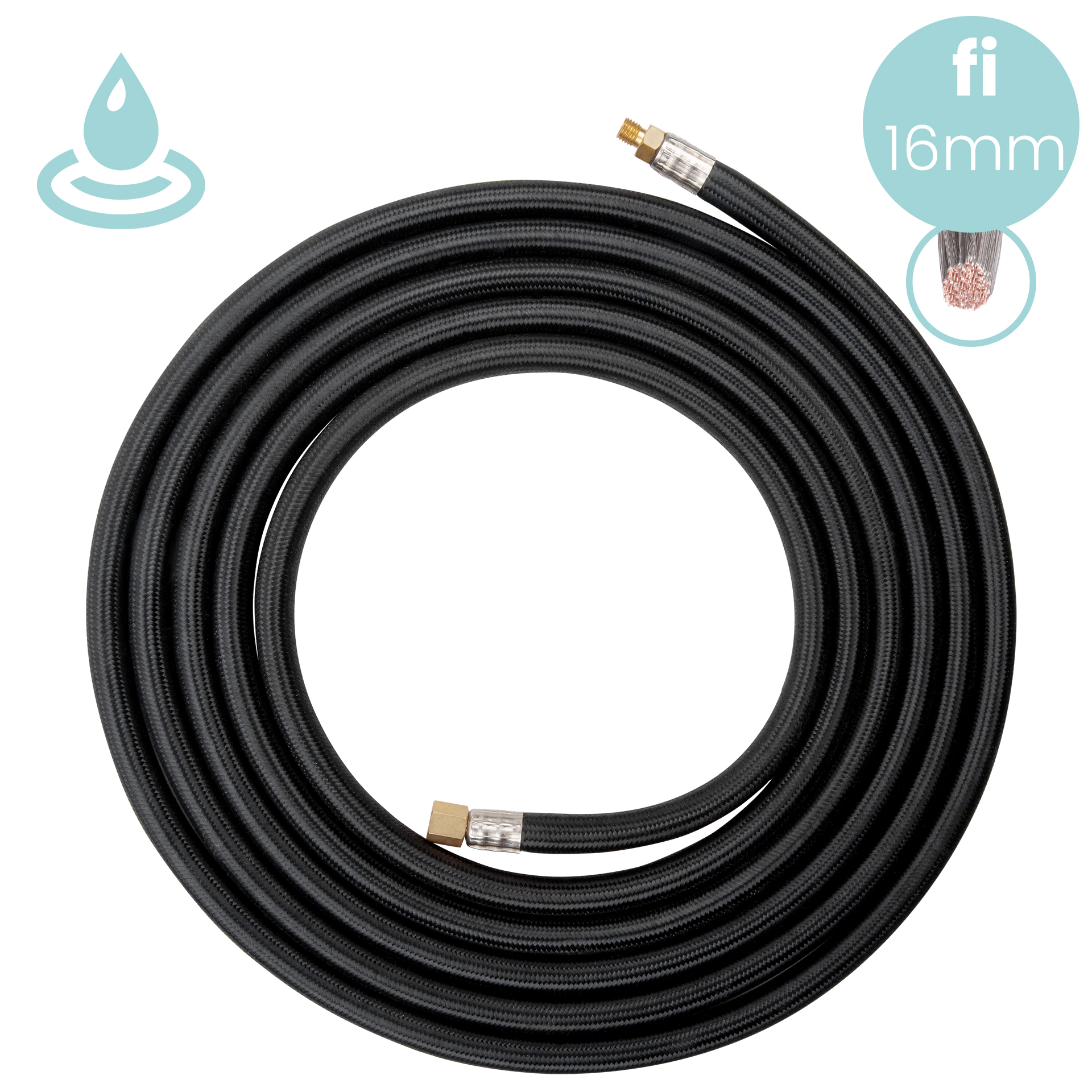 Power cable current-water cotton-braided SPARTUS MASTER 5m - NWELD